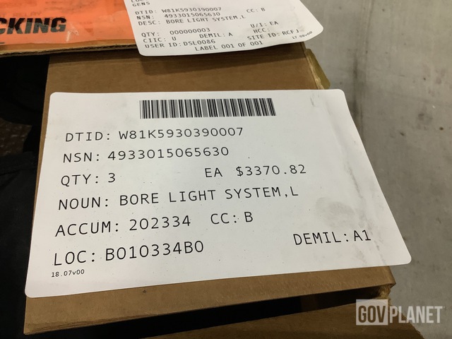 Surplus (3) Insight Technology AN/PEM-1 Laser Borelight Systems in Chambersburg, Pennsylvania ...