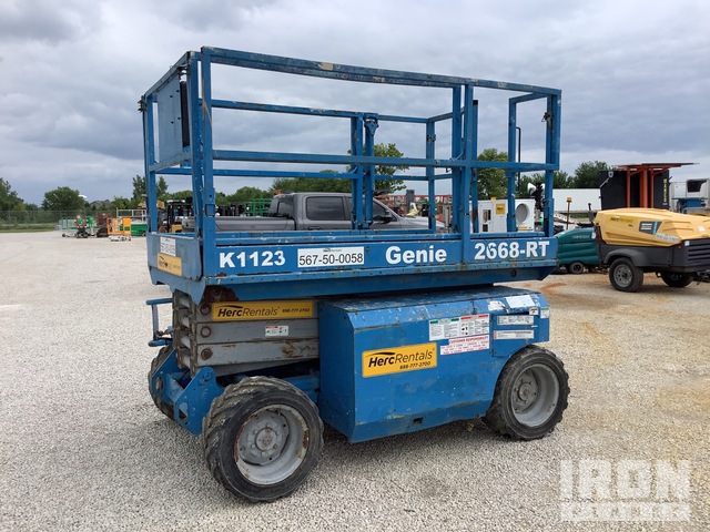 2007 Genie GS-2668 RT Dual Fuel Scissor Lift in Morris, Illinois ...