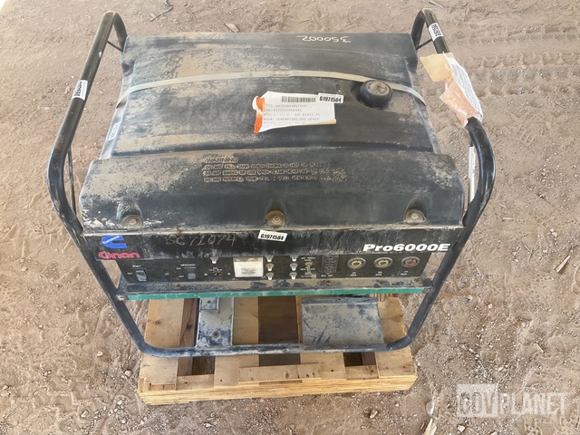 Surplus Onan Pro 6000E Portable Generator Set in Yermo, California ...