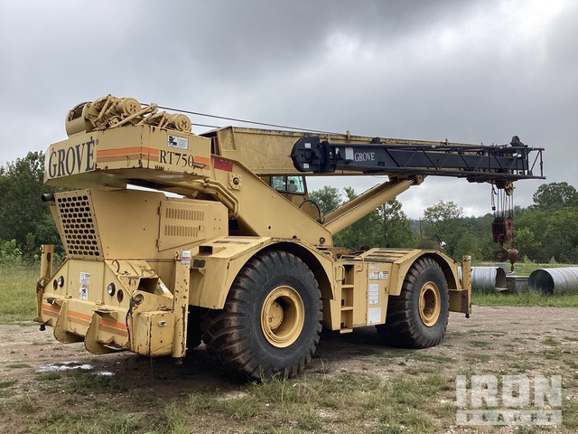 1997 Grove RT750 50 ton Rough Terrain Crane in Sissonville, West ...