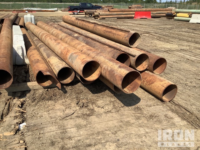 Quantity of (12) 14" Pipe 9 - 11 meters in length in Nisku, Alberta ...