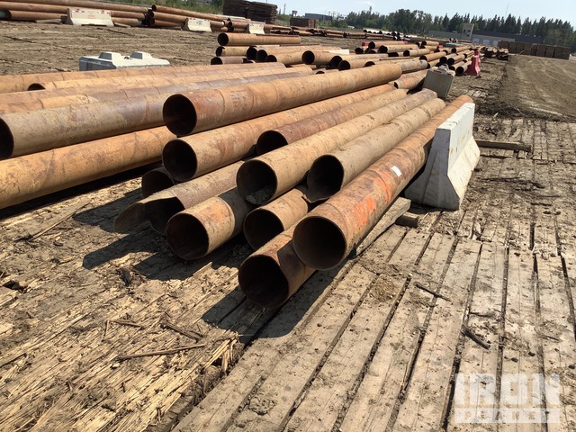 Quantity of (12) 14" Pipe 8 - 10 meters in length in Nisku, Alberta ...