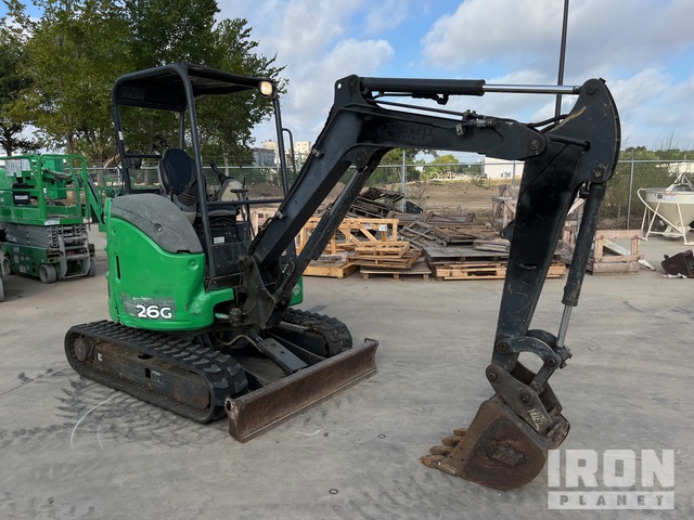2015 John Deere 26G Mini Excavator in Katy, Texas, United States ...