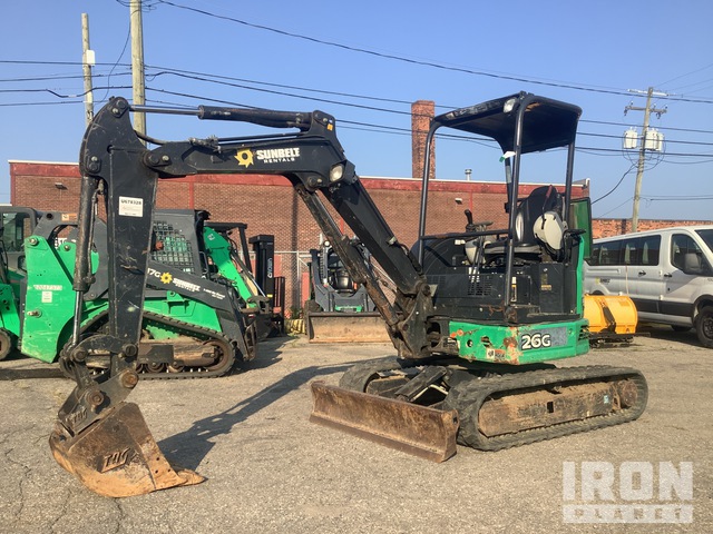 2015 John Deere 26G Mini Excavator in Detroit, Michigan, United States ...