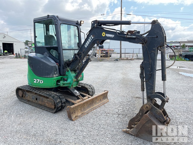 2014 John Deere 27D Mini Excavator in Fishers, Indiana, United States ...