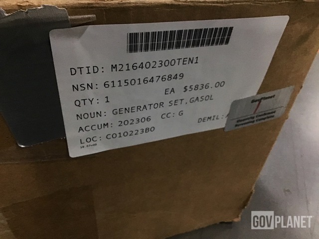 Surplus INI Power Systems IG1000-ICMF Portable Generator in ...