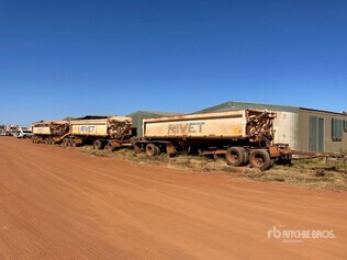 2014 Howard Porter Tri/A Triple Road Train Combination Side Dump ...