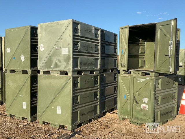 Surplus (10) Plastics Research 102440-101 Palcon Pallet Containers in ...