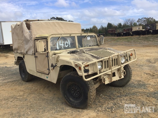 Surplus 1997 AM General M1097A2 HMMWV 2 Door Soft Top w/Truck Body in ...