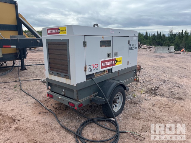 2012 Wacker Neuson G70 70 kVA Mobile Stand-By Generator Set in Forteau ...