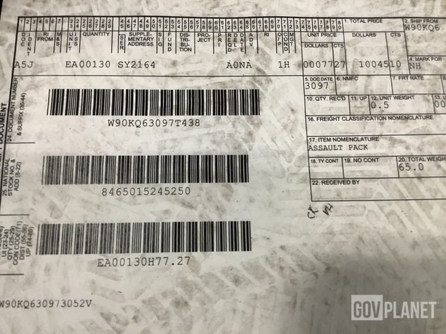 Surplus (130) Assault Packs in Chambersburg, Pennsylvania, United ...