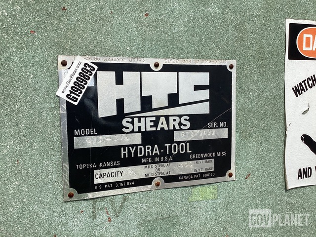 Surplus Hydra-Tool 375-10A Hydraulic Shear in Chambersburg ...