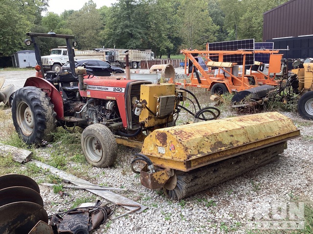 Massey Ferguson 240 Broom Tractor in South Webster, Ohio, United States ...