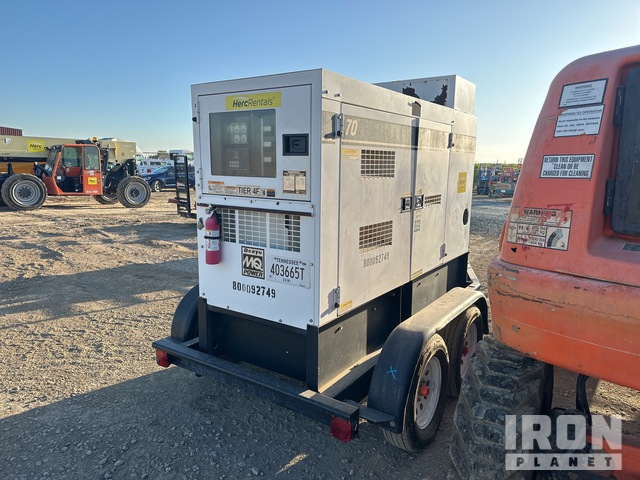 2015 Multiquip DCA-70SSIU4F 56 kW Mobile Generator Set in Tipton ...