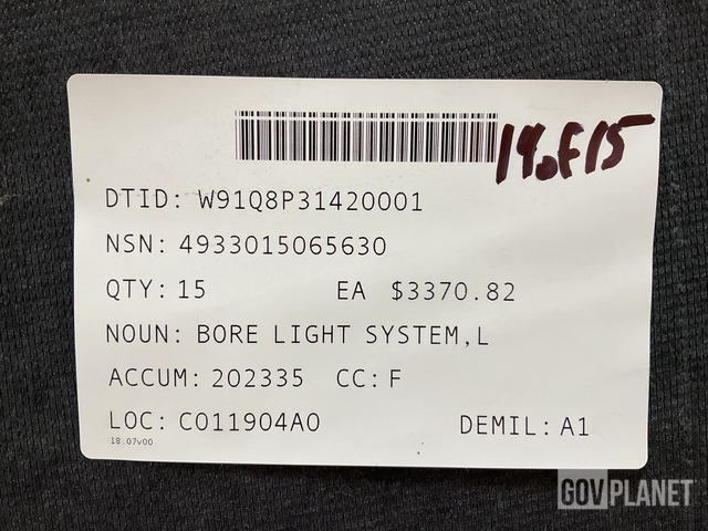 Surplus (15) Insight Technology Laser Borelight Systems in North Las ...