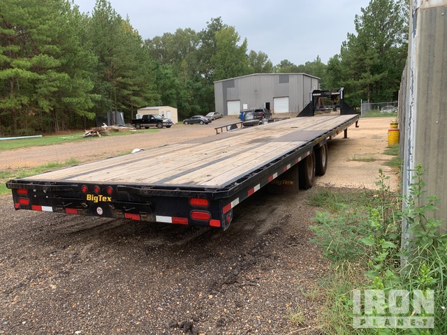 2020 Big Tex 25GN-40BK8SIR Gooseneck Flatbed Trailer in Pearl ...