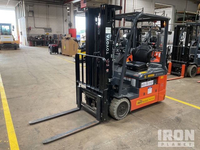 2022 Toyota 8FBE20U 3450 lb Electric Forklift in Charlotte, North ...