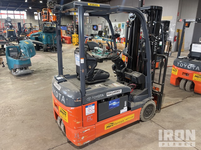 2022 Toyota 8FBE20U 3450 lb Electric Forklift in Chicago, Illinois ...