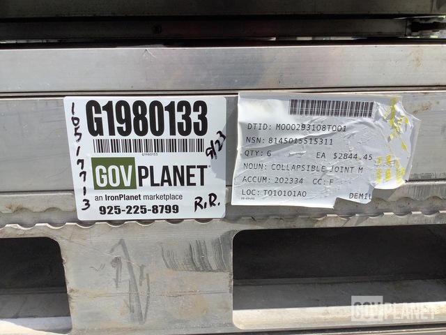 Surplus (6) Assorted 7516510 Collapsible Joint Modular Containers in ...