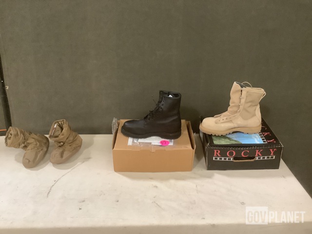 Surplus (39) Pairs of Assorted Boots & (1) Pair of Extreme Cold Weather ...