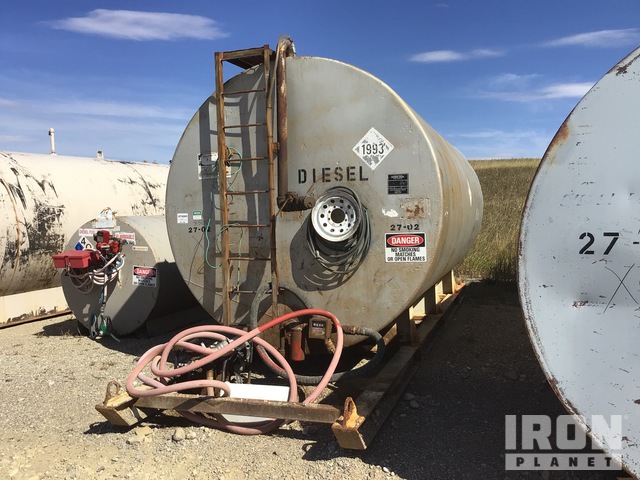 8500 gal Skid Mounted Steel Diesel Tank w/ Pump in Lewistown, Montana ...
