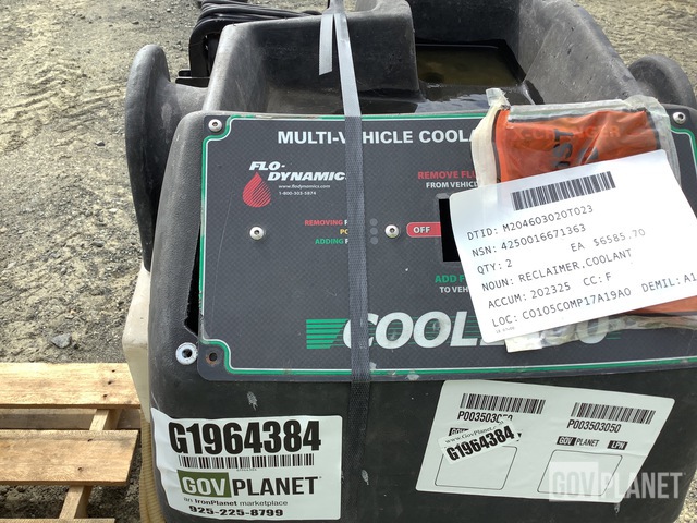 Surplus (2) Flo-Dynamics COOL1000 Multi-Vehicle Coolant X-Changers in Butner, North Carolina ...