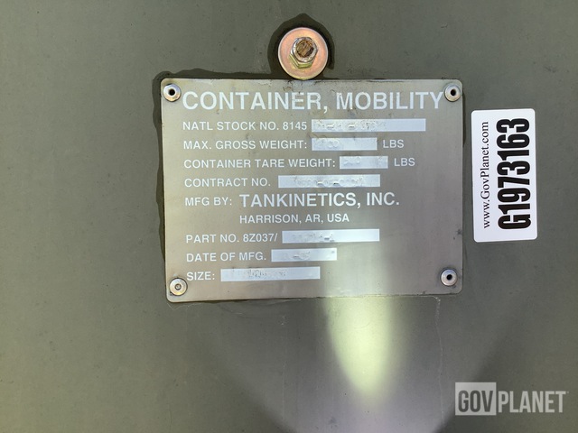 Surplus Tankinetics 305341-1 Mobility Container in Abilene, Kansas ...