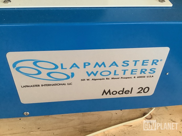 Lapmaster Wolters Model 20 Benchtop Polishing Machine in Kapolei ...