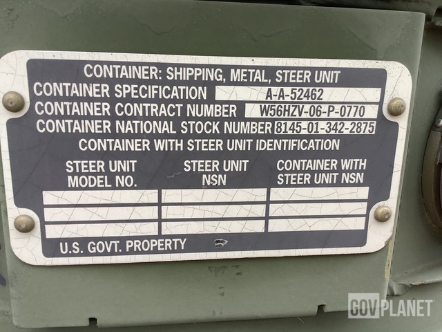Surplus (4) A-A-52462 Steer Unit Metal Shipping Containers in Abilene ...