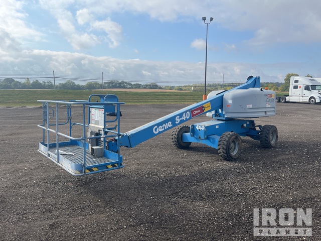2012 Genie S40 4WD Diesel Telescopic Boom Lift in South Vienna, Ohio ...