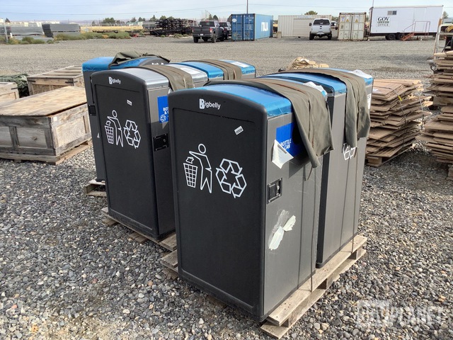 Surplus (5) Bigbelly Configurable Waste & Recycling Bins in Hermiston ...