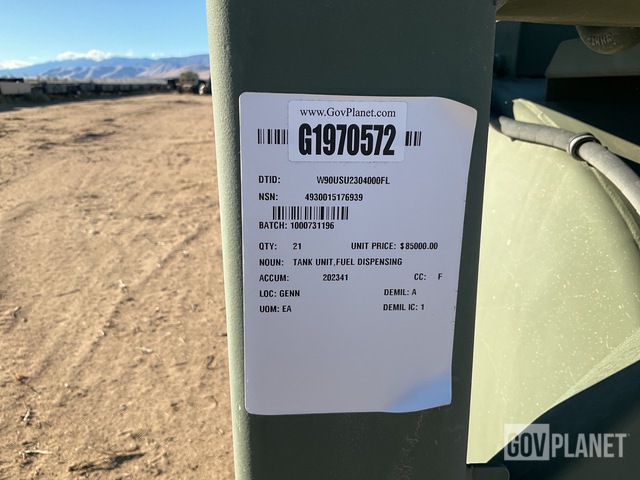 Surplus 2010 DRS Sustainment Systems 811000-1 Tank Rack Module in Doyle ...