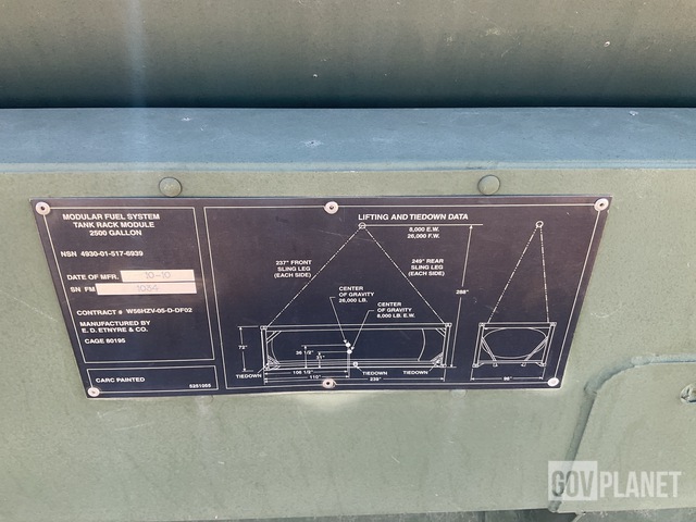 Surplus DRS Sustainment Systems 811000-1 Tank Rack Module in Doyle ...