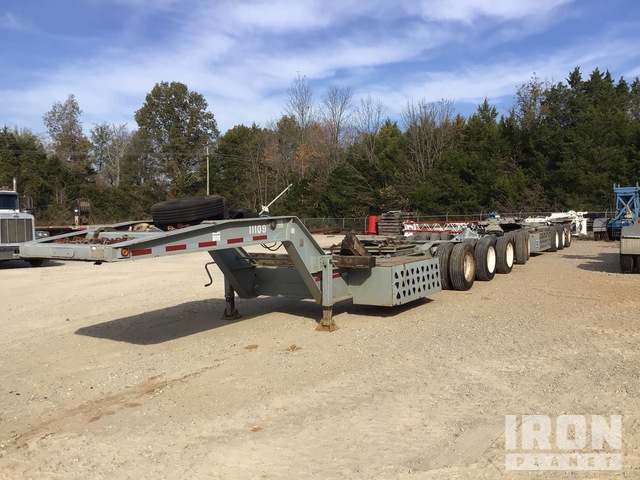 1998 Trail King TK100J-383 24700 lb Tri/A Extendable Lowboy Trailer in ...
