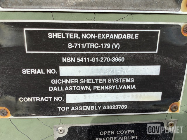Gichner S-711/TRC-179(V) Non-Expandable Shelter in Butner, North ...