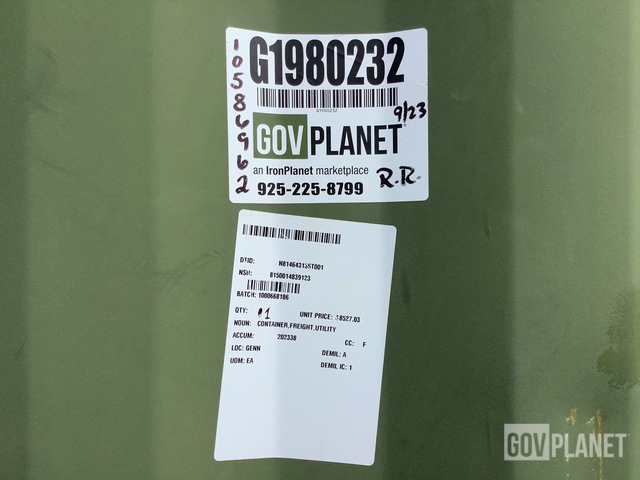 Surplus Charleston Marine CMCI 101 Storage Container in Butner, North ...