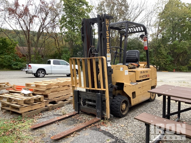 1986 Hyster S50XL 5000 lb Pneumatic Tire Forklift in Middletown, New ...