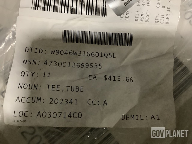 Surplus Designed Metal Connections D10023 Tube Tees in Chambersburg ...