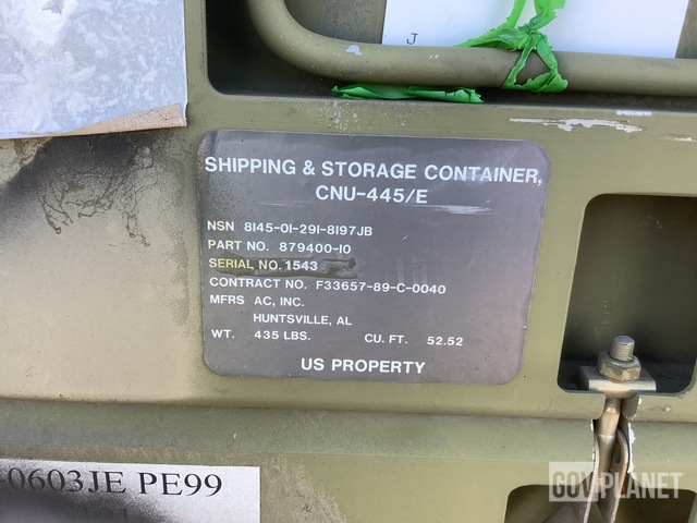 Surplus (25) CNU-445/E Shipping & Storage Containers in Red Rock ...