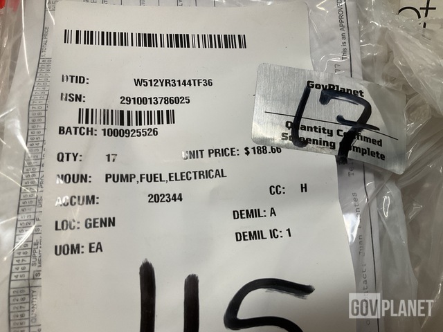Surplus (17) Facet 40193 Electrical Fuel Pumps in North Las Vegas ...