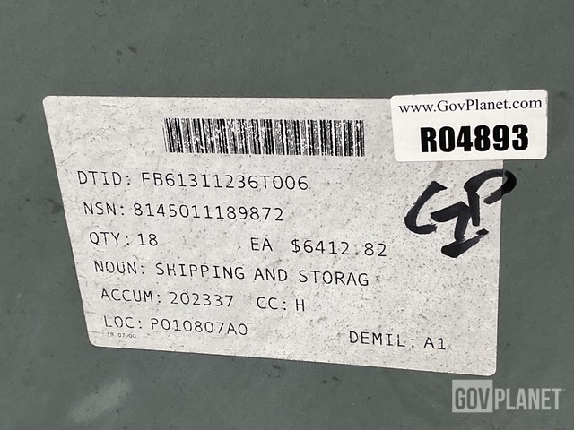 Surplus (2) Willard 305342-1 Mobility Containers in South Vienna, Ohio ...