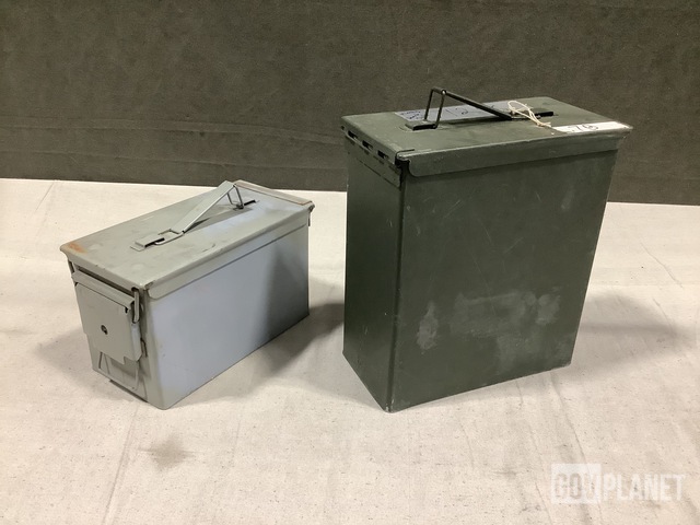 Surplus (8) M2A1 Ammo Cans - For 5.56mm & (4) Small Arms Ammo Cans in ...