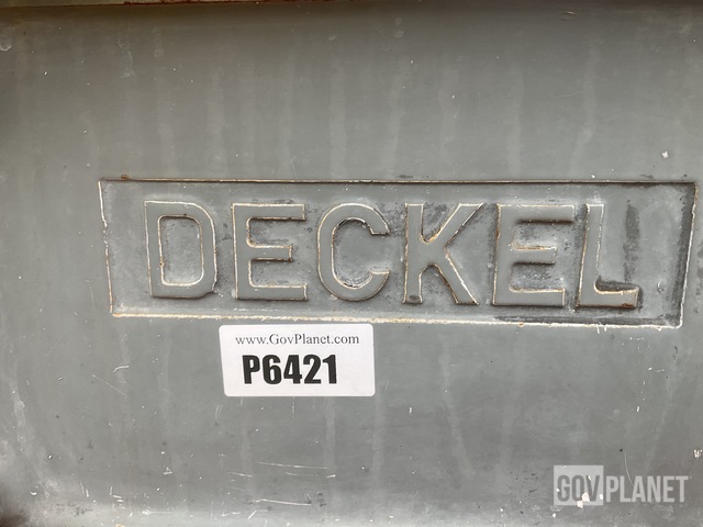 Surplus Deckel KF12 Pantograph/Milling Machine in South Vienna, Ohio ...