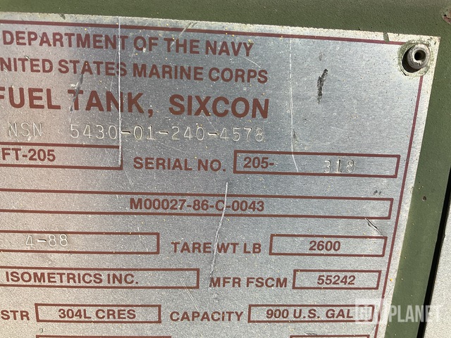Surplus Isometrics MFT-205 Sixcon Fuel Tank in Yermo, California ...