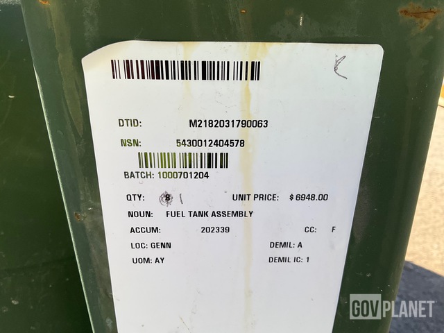 Surplus 2006E9000 Sixcon Fuel Tank in Yermo, California, United States ...