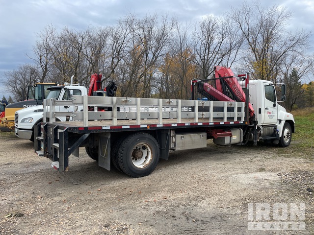 2011 Fassi F120XP 11905 lb Knuckle Boom on 2012 Hino 358 4x2 Flatbed ...