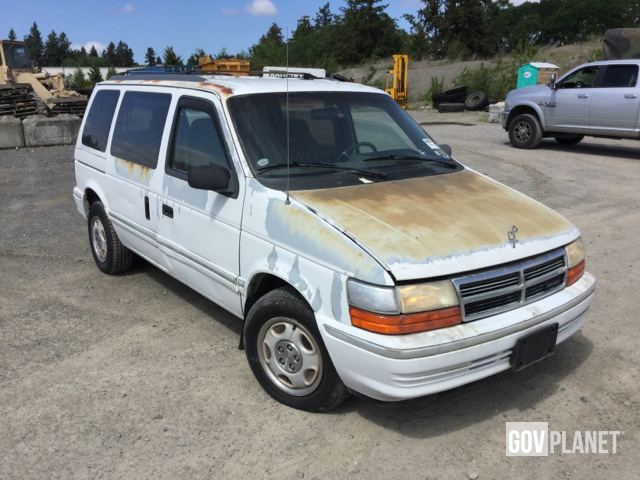 Surplus 1992 Dodge Caravan SE Minivan in Lakewood, Washington, United ...