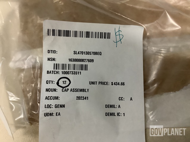 Surplus (12) Lockheed Martin 9532274 Cap Assemblies in North Las Vegas ...