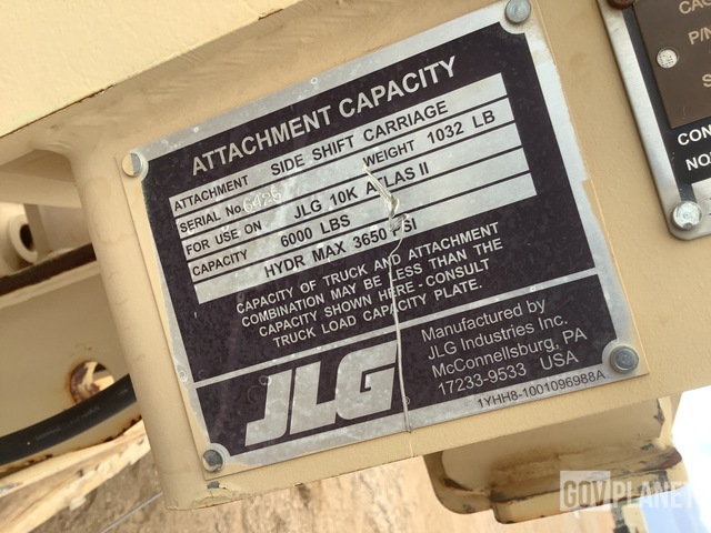 Surplus JLG 10K ATLAS II Side Shift Carriage in Red Rock, Arizona ...