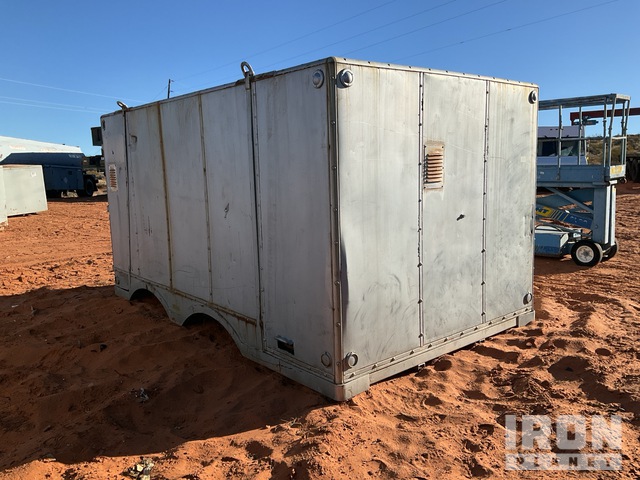 Conex 1 Military Connex goes on truck, silver steel, 13 foot by 8 foot ...